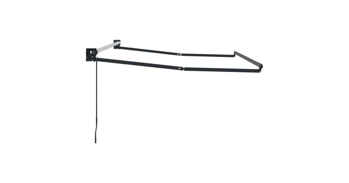 vidaXL Cadru tendă retractabilă manuală Antracit 2,5 x 2 m Aluminiu ...