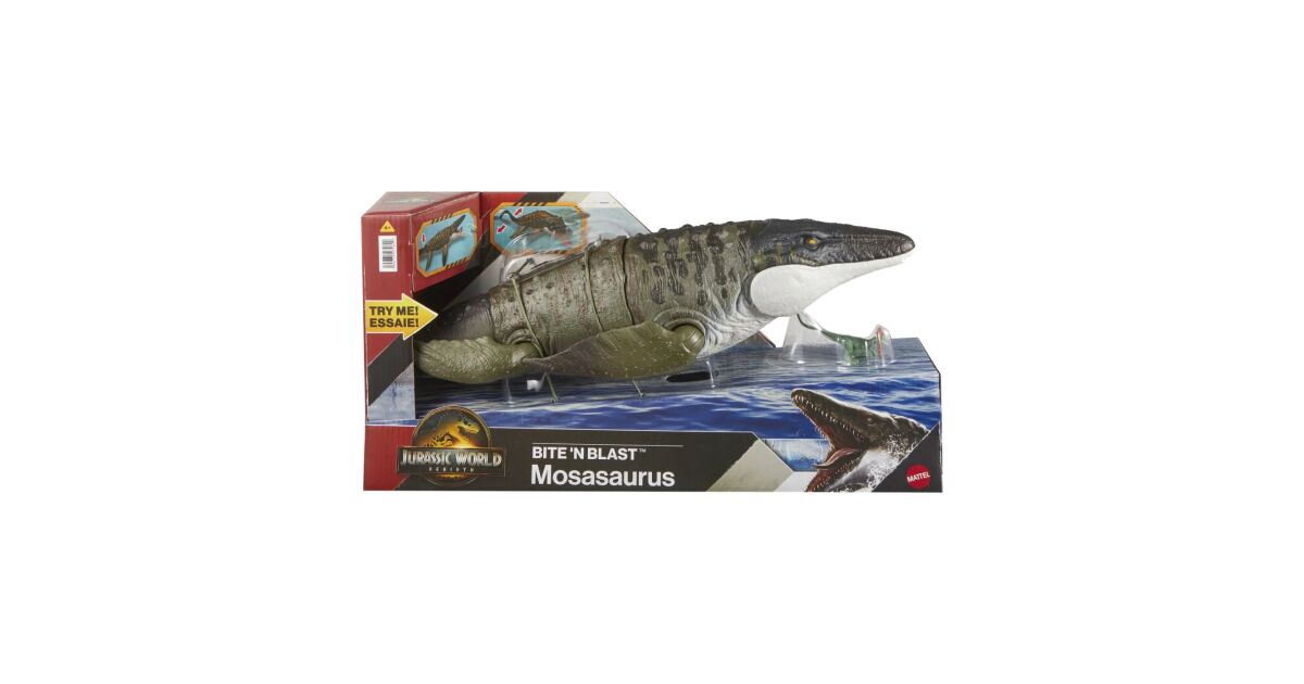 Jurassic world rebirth bite n blast dinozaur mosasaurus interactiv cu ...