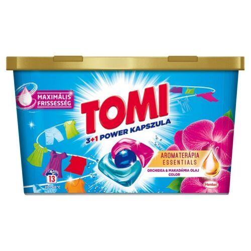TOMI POWER CAPS Capsule de spălare aromaterapie Orhidee și Macadamia 13 ...