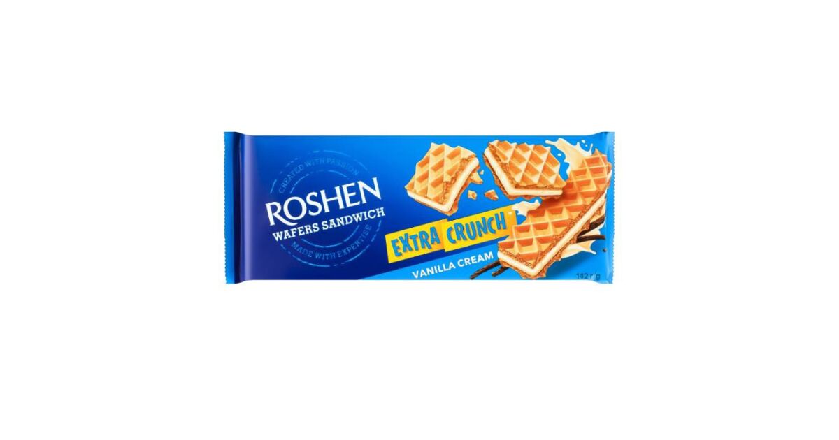 ROSHEN EXTRA CRUNCH OSTYA VANILLE 142G | Pepita.com