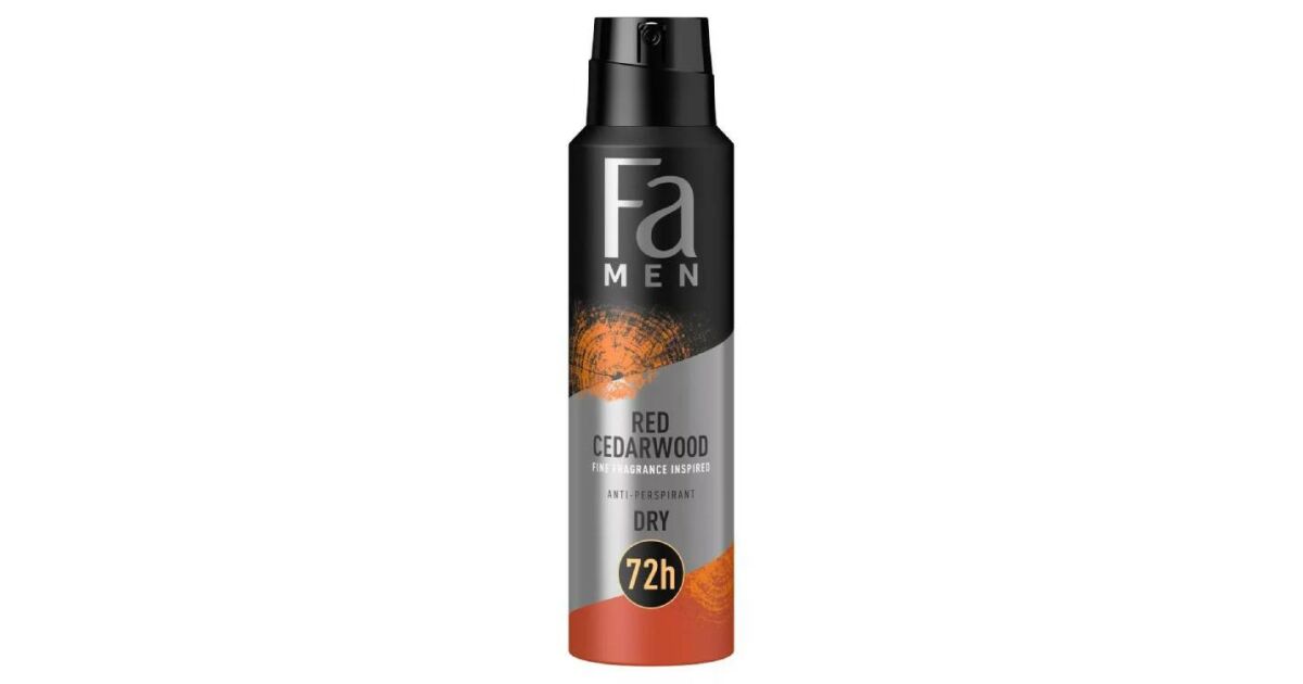 FA MEN DEO SPRAY RED CEDARWOOD 150ML | Pepita.com