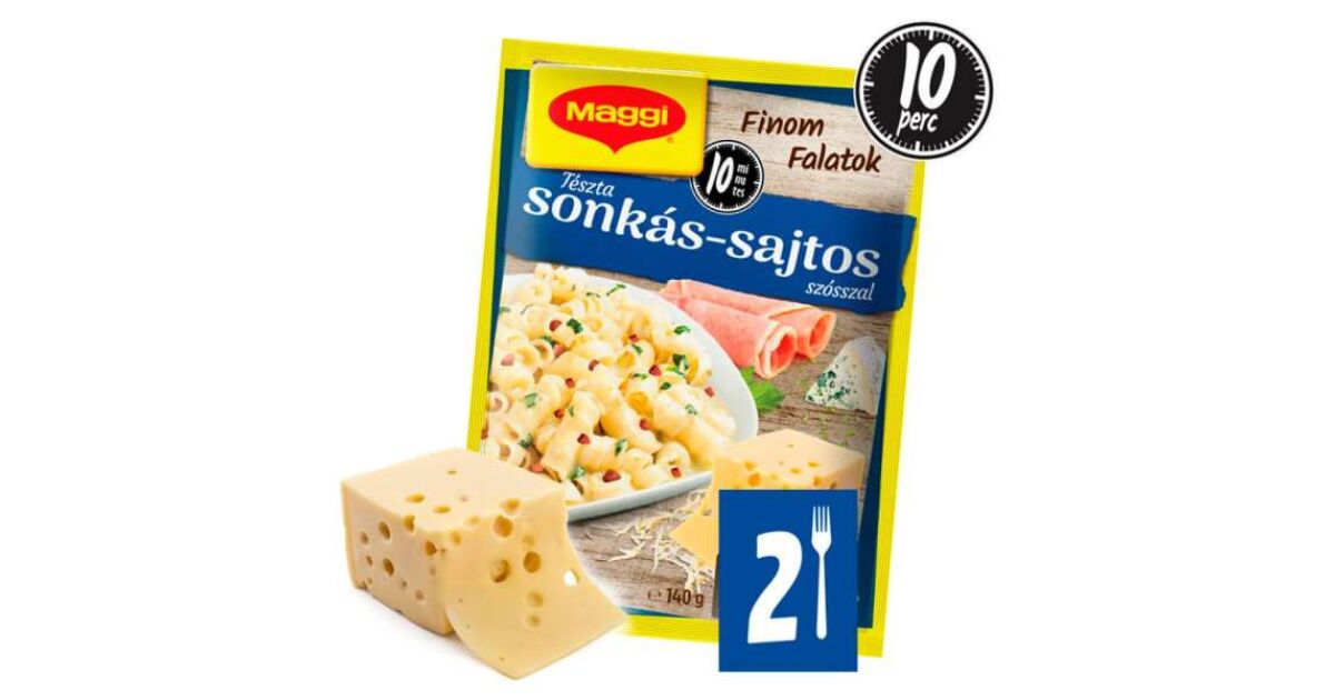 MAGGI MAKARON W KILKU MINUTACH Z SZYNKĄ I SEREM 140G | Pepita.com