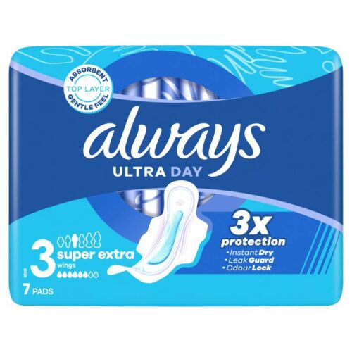 ALWAYS ULTRADAY Wkładki higieniczne SUPER EXTRA 7 SZT | Pepita.com
