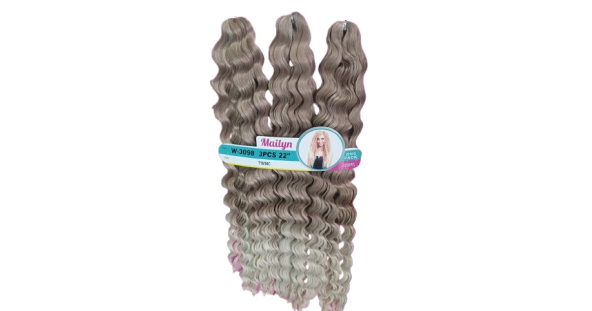 BLOND MEDIU-BLOND DESCHIS, T18/56C, păr brazilian Mailyn W-3098 3 ...