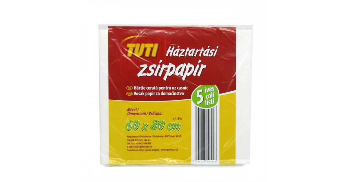 TUTI Backpapier HAUSHALT 5 STÜCK | Pepita.com