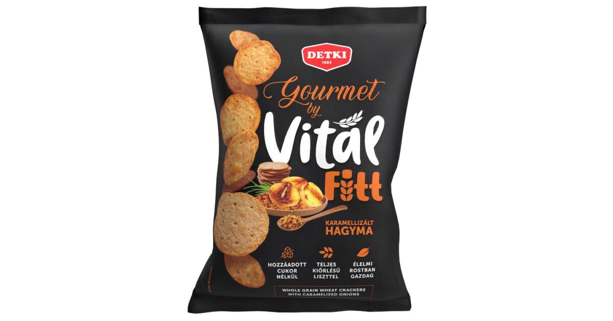 DETKI VITÁL FITT GOURMET Krakersy Karmelizowana Cebula 100G | Pepita.com