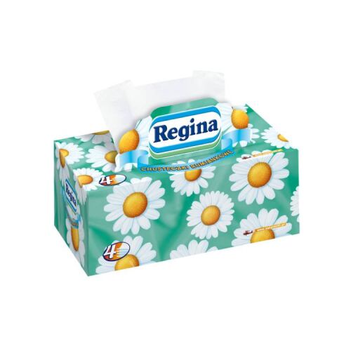 Șervețele de hârtie REGINA cu mușețel, 4 straturi, cutie, 96 bucăți ...