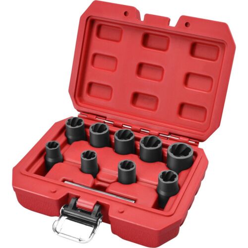 EXTOL PREMIUM csavarkiszedő klt. TWIST; 3/8' befogás, 9db fej: 10, 11 ...