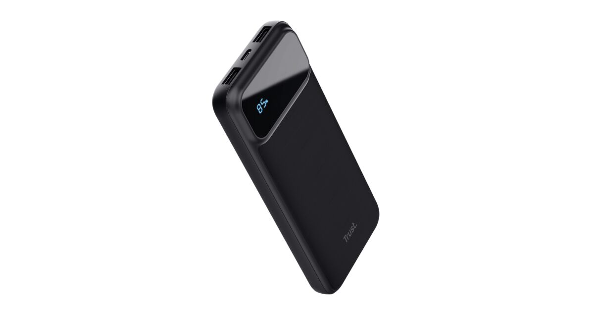 Trust 25882 Avala Powerbank 10000mAh 20W - Fekete | Pepita.hu