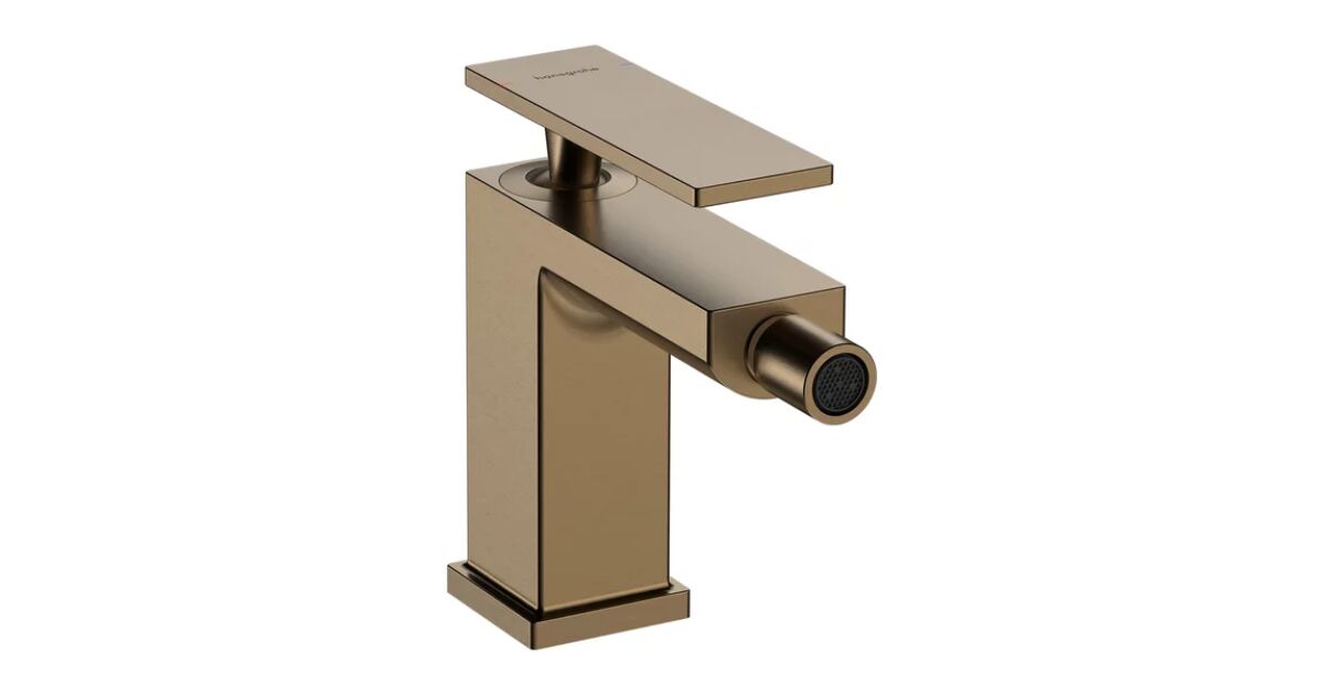 Hansgrohe Tecturis E Baterie monocomandă bideu, finisaj bronz periat ...