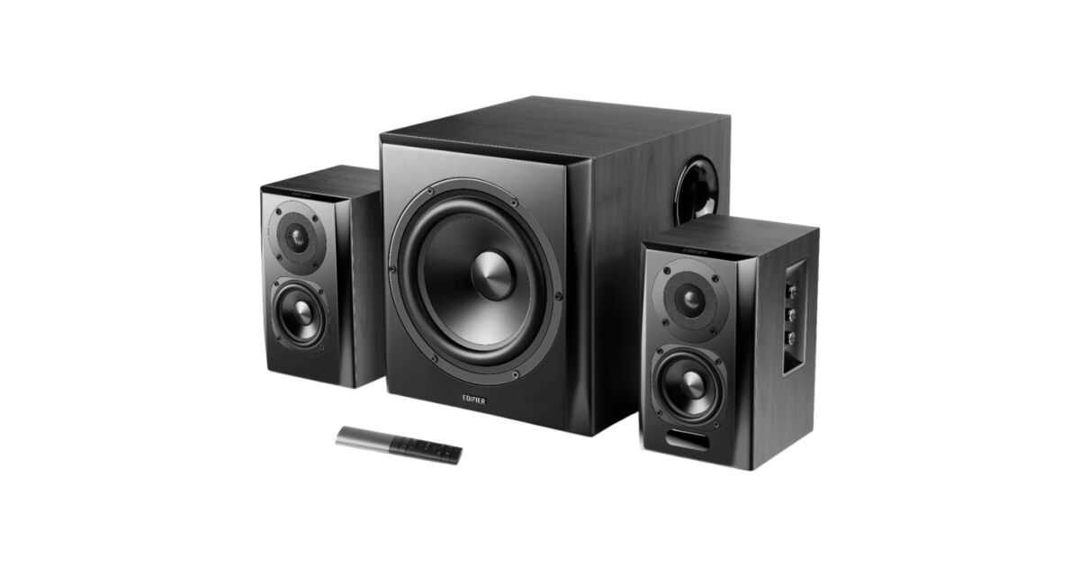 Edifier S351DB 2.1 hangszóró, 150W RMS, Bluetooth V5.1, Optikai ...