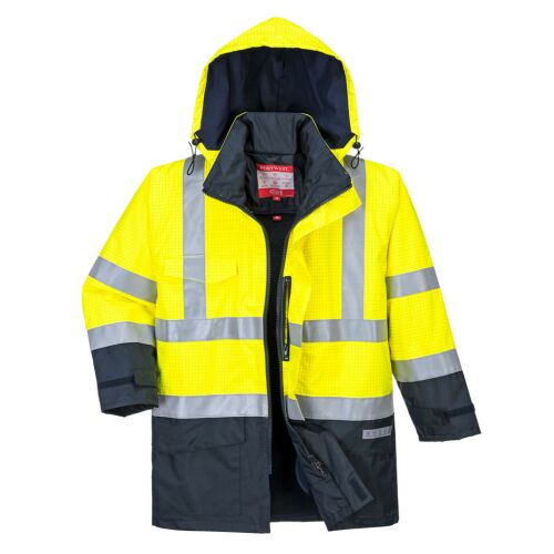 Bizflame Rain Hi-Vis Multi-Protection kabát Yellow/Navy XS | Pepita.hu