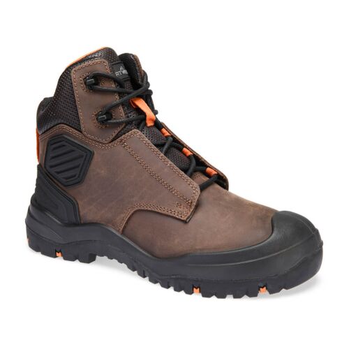 Acél, bőr bakancs S3 SC HRO HI CI LG SR Brown/Orange 39 | Pepita.hu