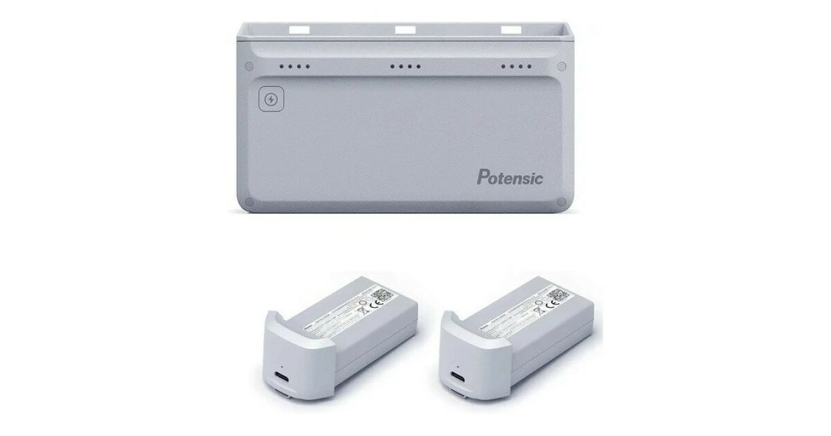 Potensic ATOM Ladehub mit zwei Akkus | Pepita.com
