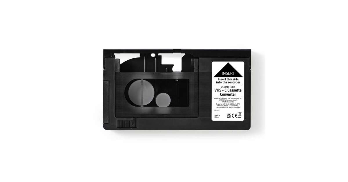 VHS Converter | Conversion: VHS-C - VHS | Plug and Play | Black ...