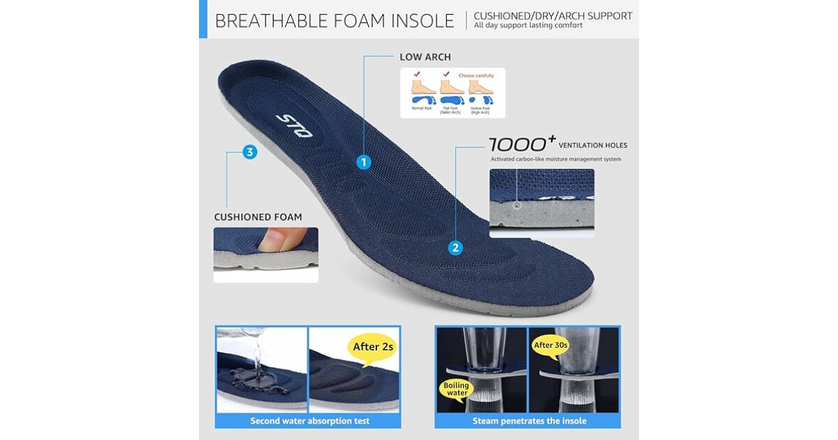 STQ Damen Mesh Slip-on Sportschuhe ohne Schnürsenkel Dunkelblau 40 EU ...