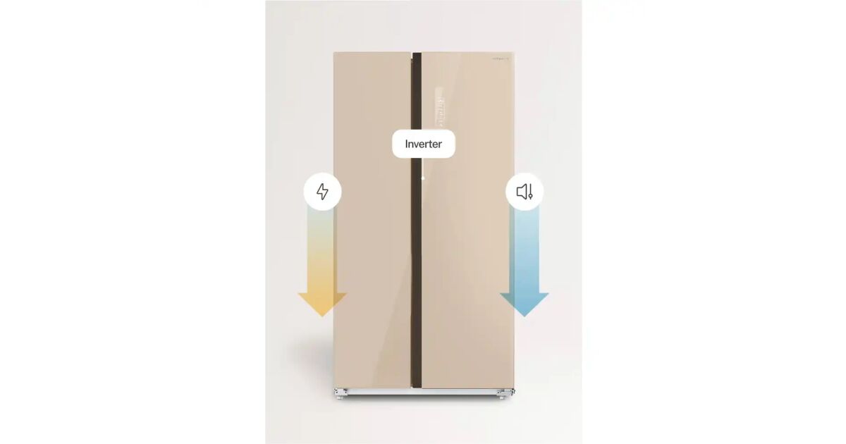 Frigider side by side No Frost, CREATE, Studio, 550 litri, finisaj ...