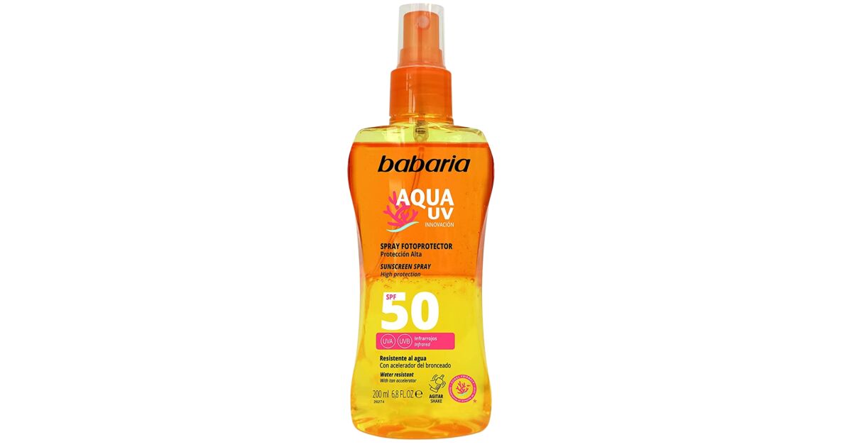 Babaria Aqua UV naptej spray SPF50 | Pepita.hu