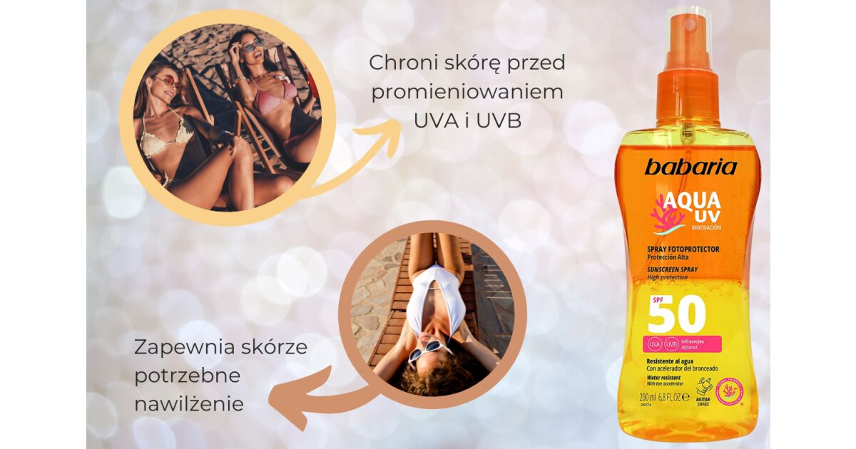Babaria Aqua UV naptej spray SPF50 | Pepita.hu