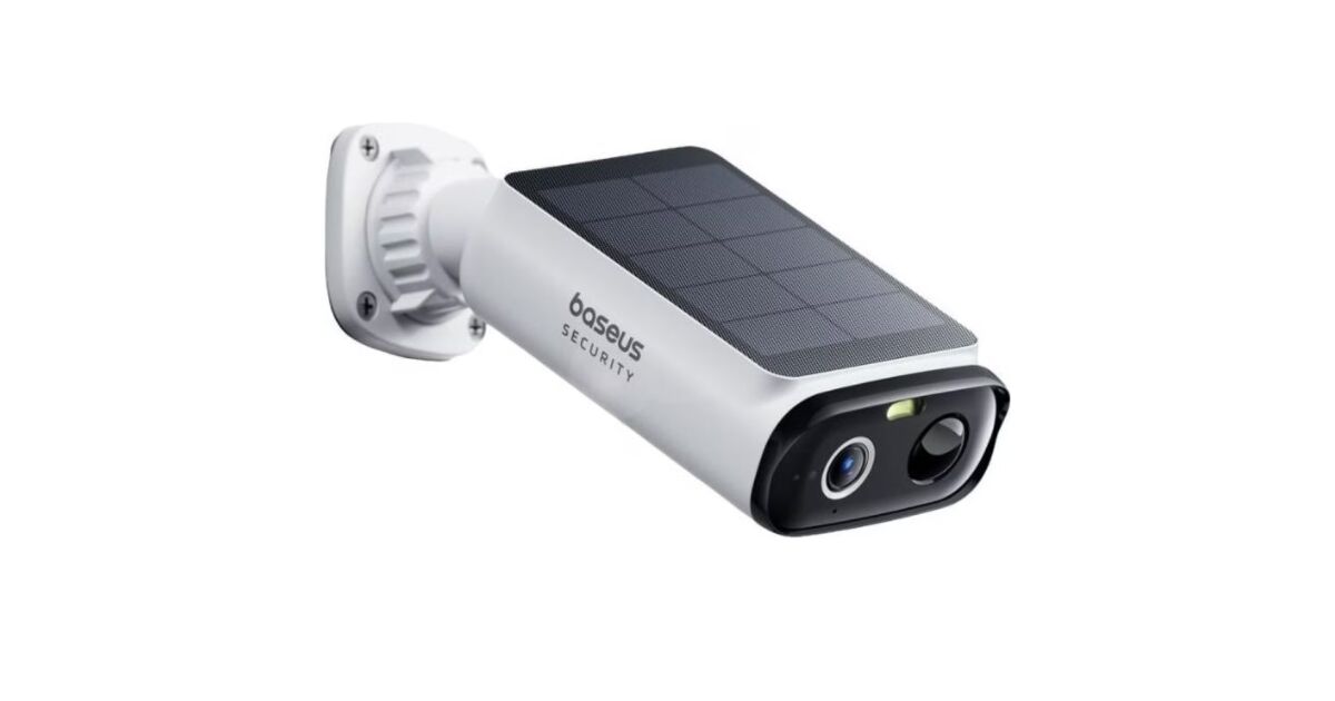 Solarüberwachungskamera Baseus S1 Lite, 2K, Farb-Nachtsicht, IP67, weiß ...