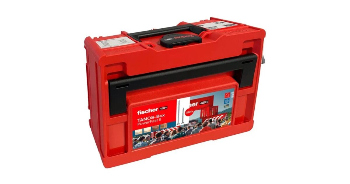 Fischer PowerFast II Tanos-Box TG/VG TX Fa Csavarkészlet kofferben Ø3-6 ...