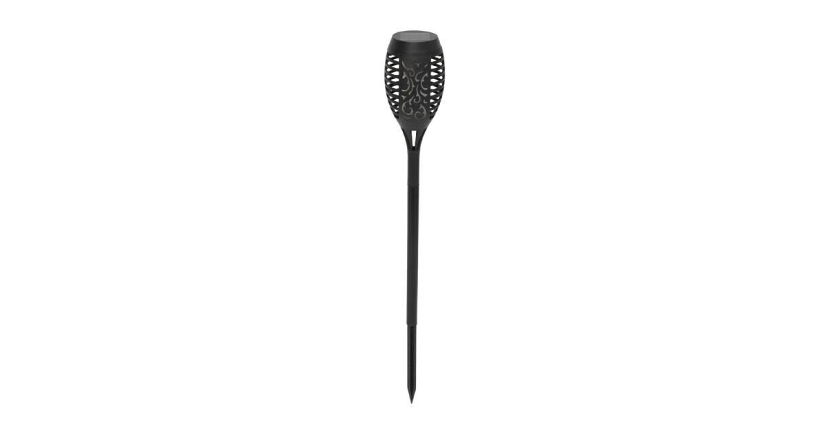 Home MX301 napelemes kerti fáklya, 12 db sárga SMD LED, fáklyaláng ...