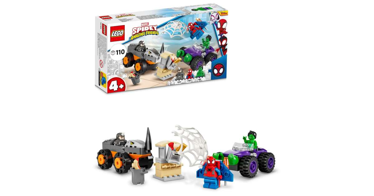 LEGO Spidey – Hulk vs. Rhino Truck Showdown – 10782 | Pepita.com