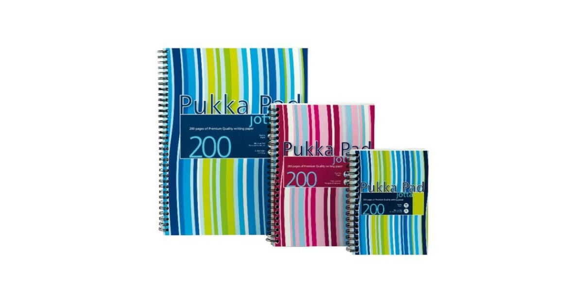 Pukka Pad Jotta Pad A5 200-stranový linajkový špirálový zošit | Pepita.com