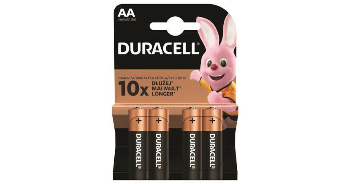 Elem, AA ceruza, 4 db, DURACELL Basic | Pepita.hu