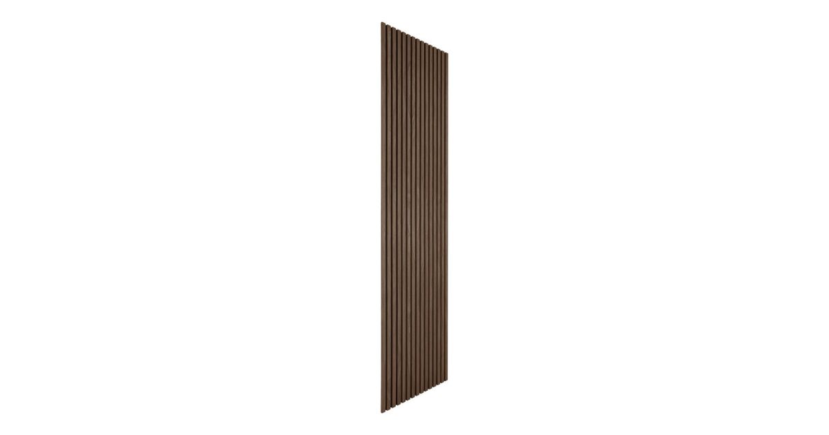 Panou acustic, furnir de lemn, nuc, aspect nuc 240x60x2,2 cm | Pepita.com