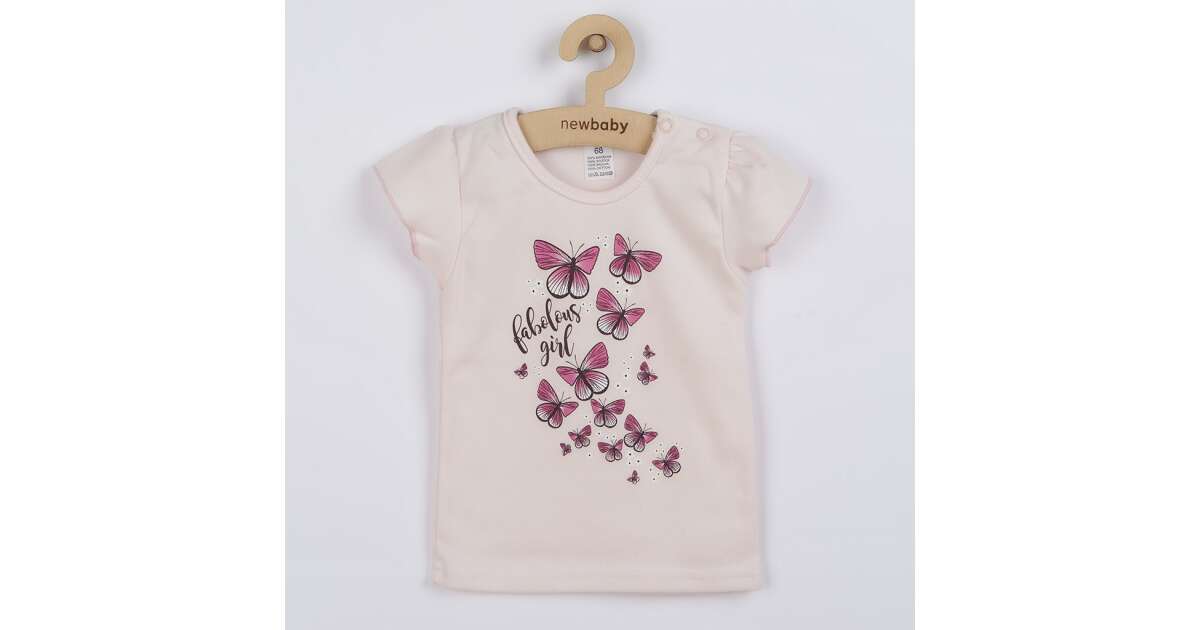 Tricou pentru bebeluși cu fustă New Baby Butterflies | Pepita.com