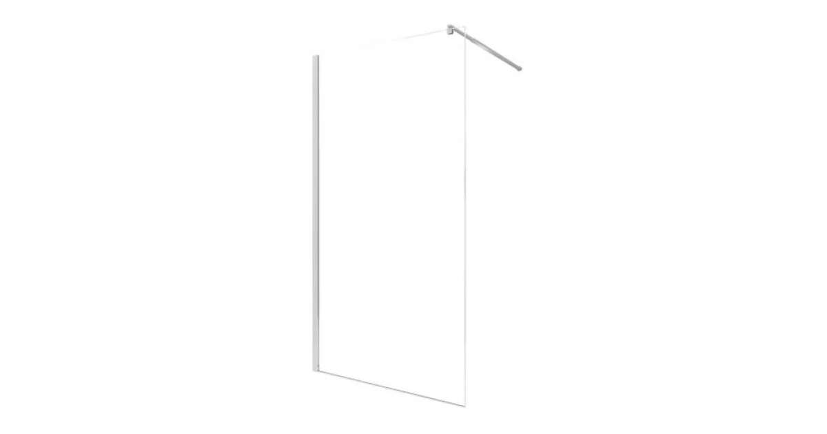 Diplon Walk-in 100 cm széles zuhanyfal króm kerettel, 8 mm edzett ...