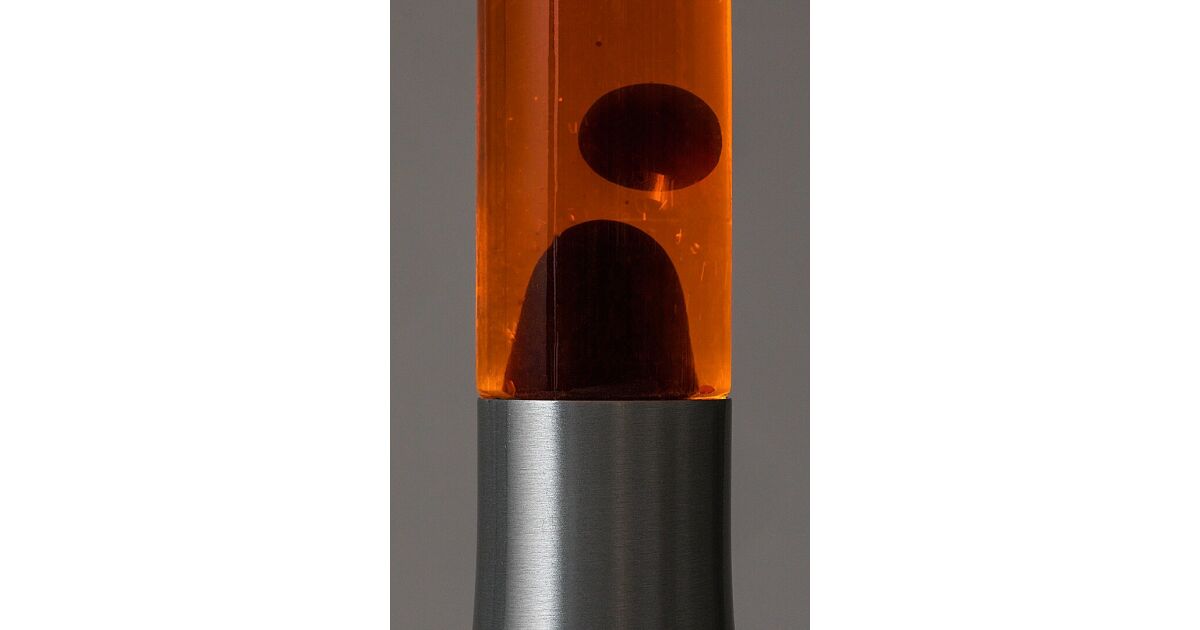 Dekoratív lávalámpa narancssárga ezüst talppal gyerekszobába LED 25W ...