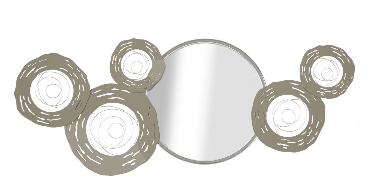 Panou metalic decorativ cu oglindă 106x3,8x48 cm. | Pepita.com