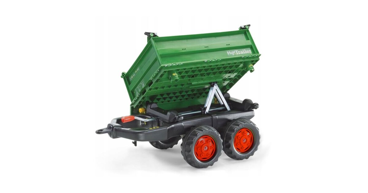 Remorcă basculantă Rolly Toys Mega Trailer verde | Pepita.com