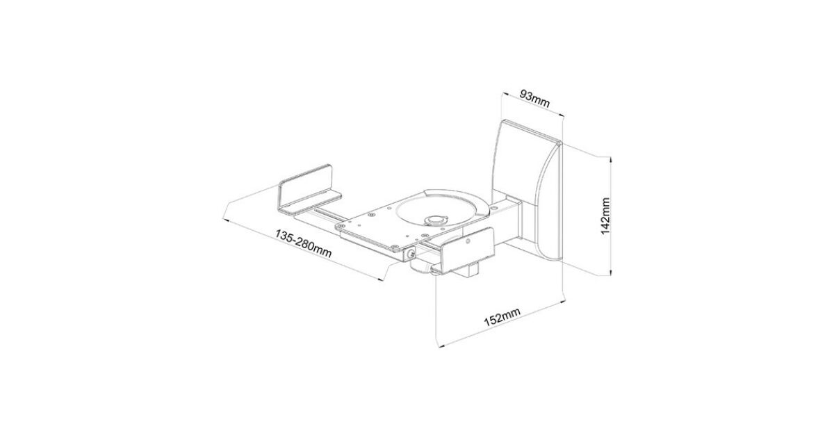 Stell SHO 5000 držiak na reproduktory 25kg (1 pár) | Pepita.com