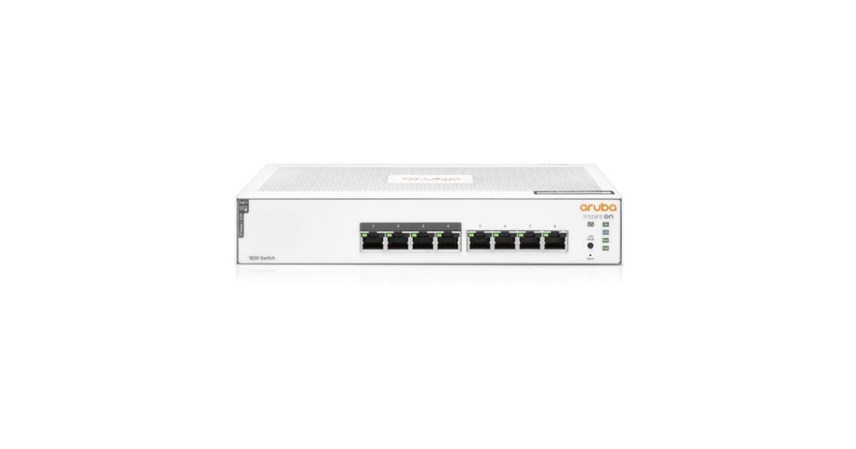 Aruba Instant On JL811A 1830 8xGbE LAN 4xPoE LAN-Port Smart Managed PoE ...