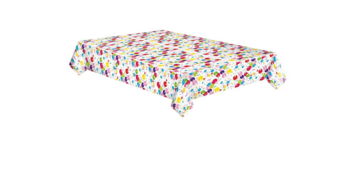 Tischdecke aus Papier für Ballonpartys, 120 x 180 cm | Pepita.com