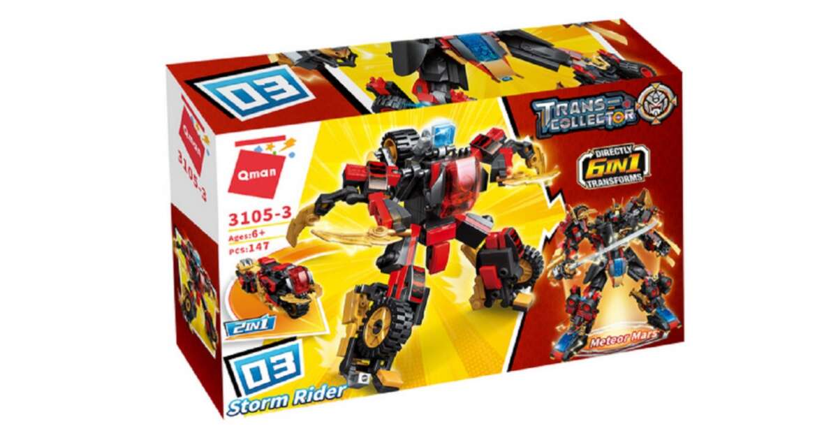 QMAN Trans Collector, építőjáték, Viharlovag / Meteor Mars szettből ...