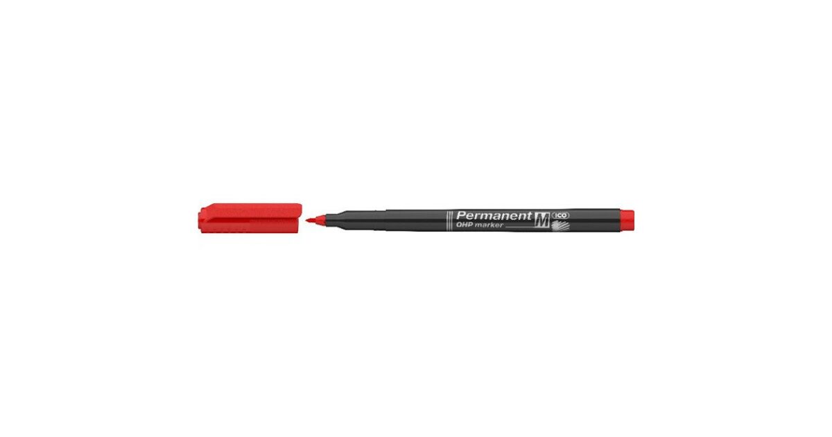ICO OHP M 1-1,5mm červený permanentný popisovač | Pepita.com