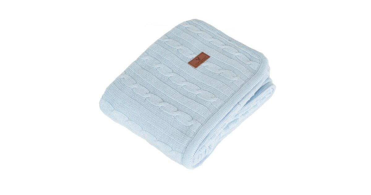 Sherpa-Decke 75x100cm BLAU | Pepita.com