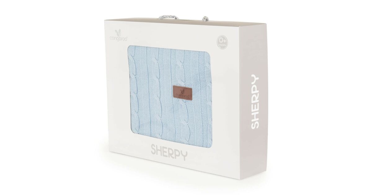 Sherpa-Decke 75x100cm BLAU | Pepita.com