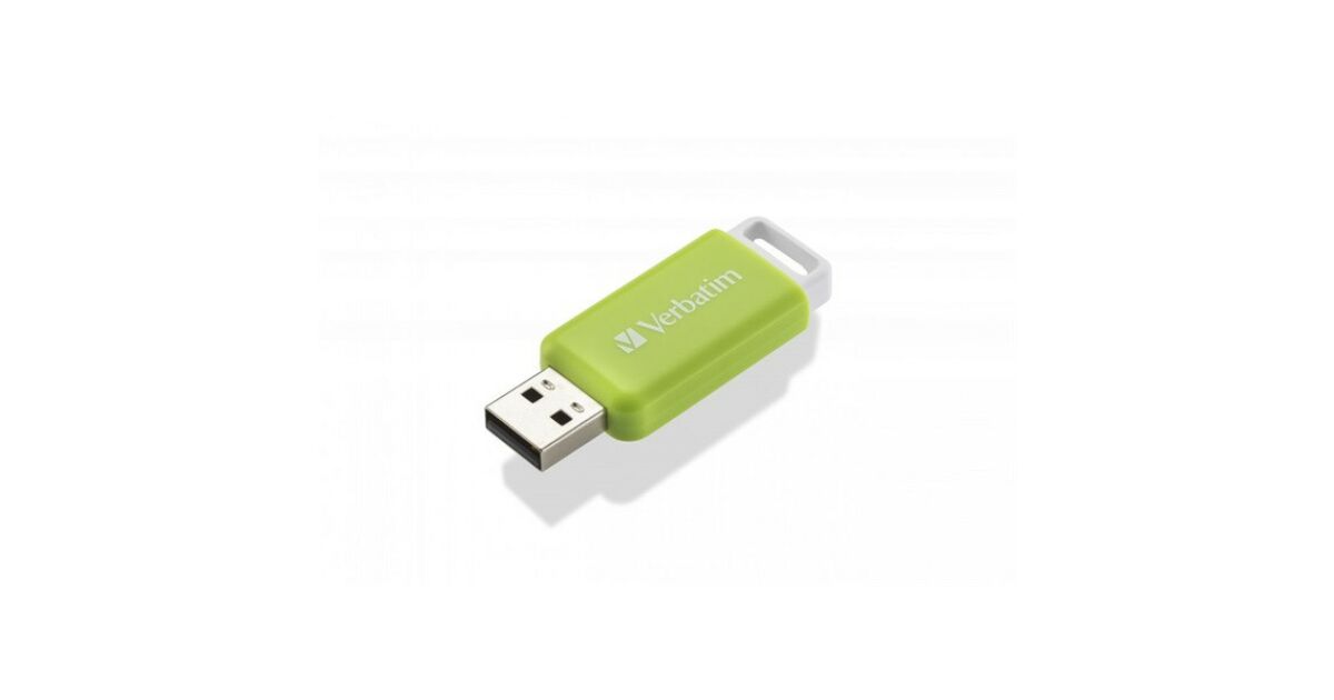 Unitate flash USB 2.0 Verbatim 49454 DataBar 32GB, verde | Pepita.com