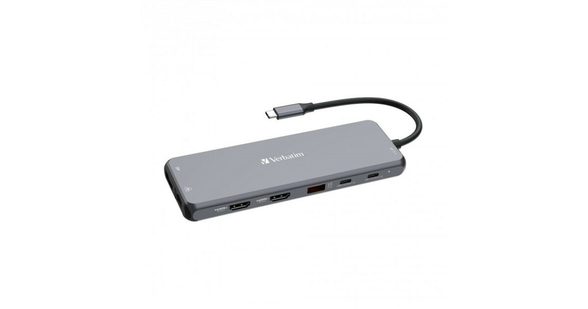 Verbatim 32153 USB-C Pro Multiport CMH-13 13in1 ezüst HUB | Pepita.hu