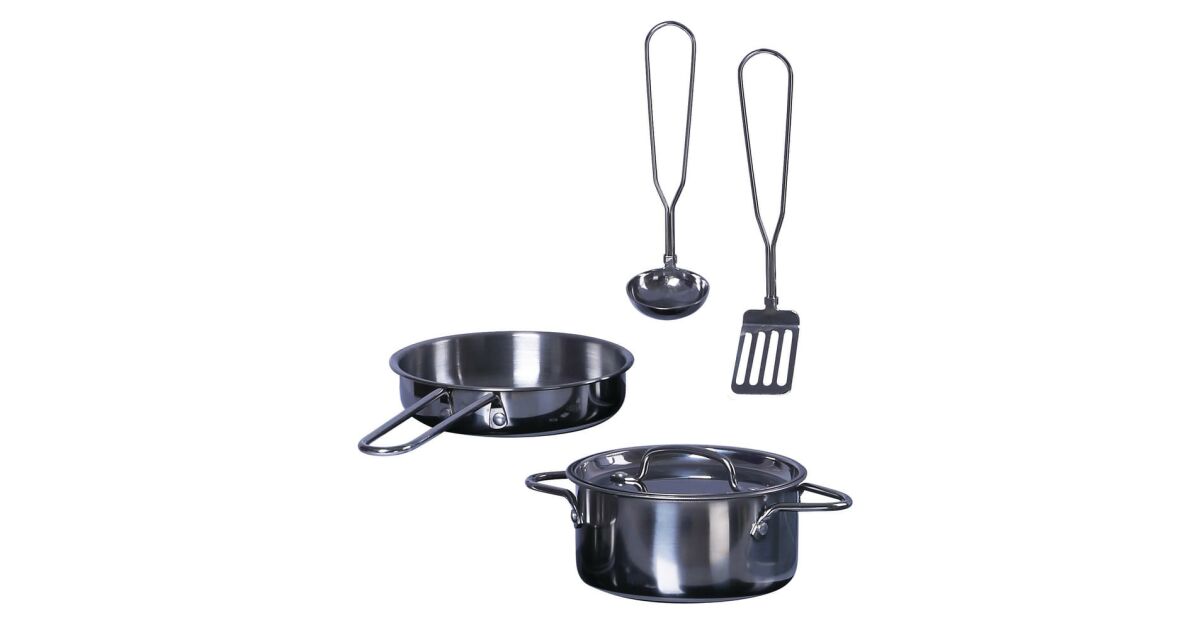 Bucătărie din lemn MONI albastră cu set de scule cu 4 piese | Pepita.com