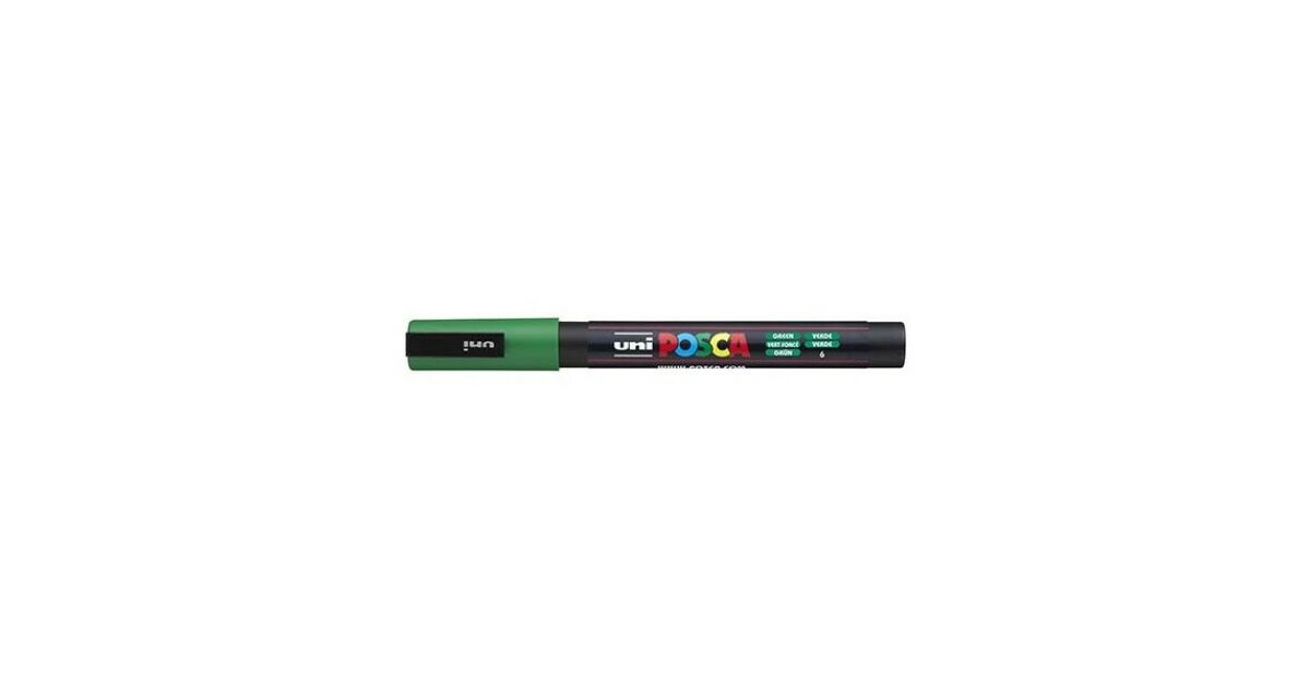 Uni POSCA PC-3M zelený marker | Pepita.com