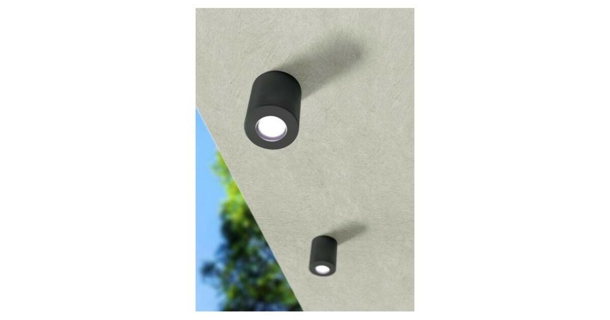 Lampă de perete exterioară Fumagalli FRANCA 90 1L LED 3.5W GU10 neagră ...