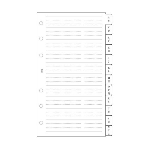 Kalendart Saturnus M315/F telefónny register, doplnok pre krúžkový ...