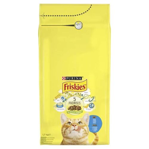 FRISKIES Hrană uscată pentru pisici cu somon și legume adăugate 1,7 kg ...