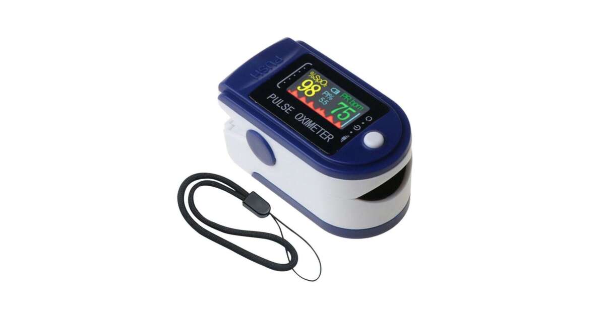 Pulsoximetru digital portabil, măsurător de oxigen din sânge, monitor ...